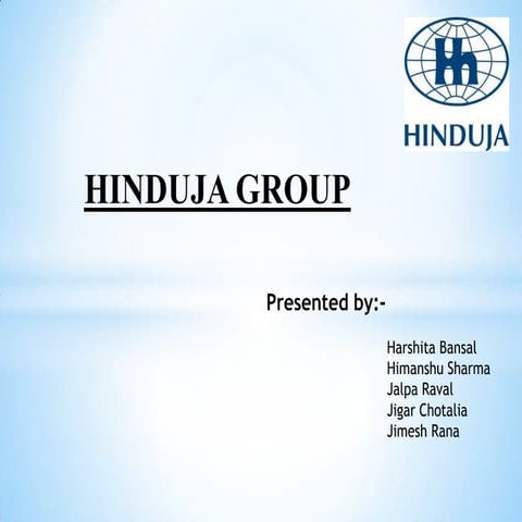 Hinduja group | PPTX