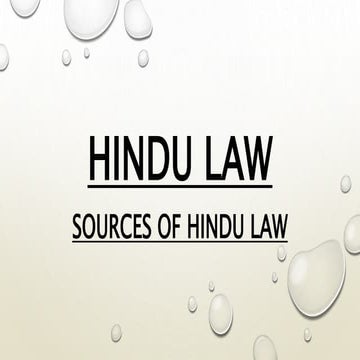 Hindu Law and sources of law.pptx