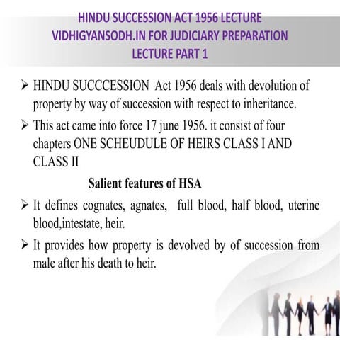 Hindu succession act part 1 | PPTX | Hinduism | Religion & Spirituality