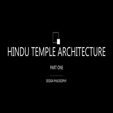 Hindu temple architecture (part 1) | PPT
