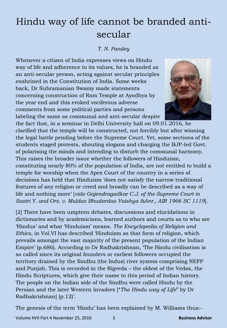 Secularism In India | PPTX