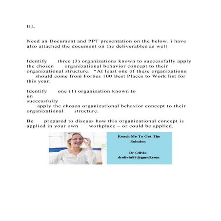 HI,Need an Document and PPT presentation on the below. i have .docx ...
