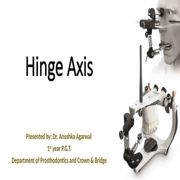 HINGE AXIS presentation post graduate level | PPTX