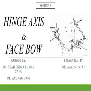 hinge axis and facebow in prosthodontics | PPTX