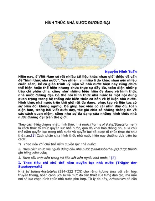 Các mô hình hệ thống chính trị powerpoint | PPTX