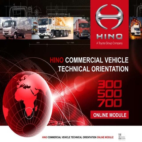 Hino commercial vehicle technical orientation online module | PPTX