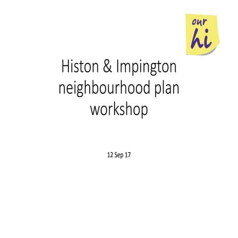 Histon & Impington Neighbourhood Plan | PPTX
