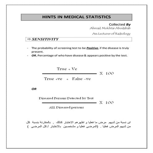 Hints in medical statistics | DOCX