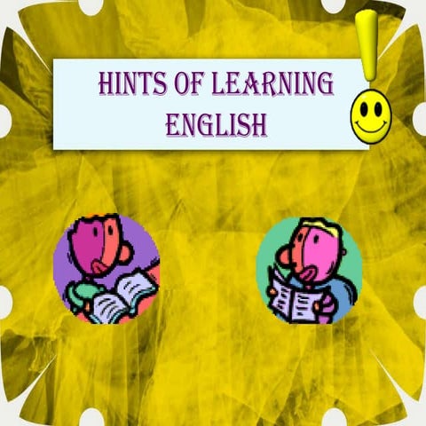 Hints of learning english | PPTX