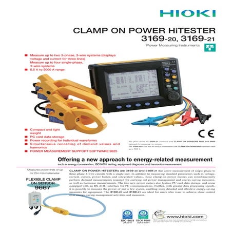 Supreme Technology & Energy Solutions - Hioki 3169-20 Clamp-On Power ...