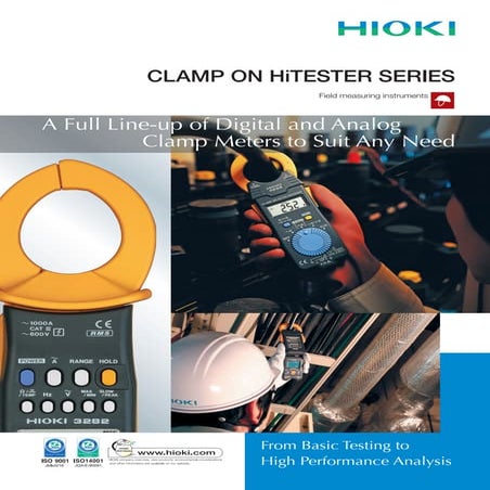 Hioki 3291 50-clamp-on_hi_tester_datasheet | PDF