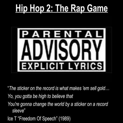 Hip Hop: playing the game | PPT