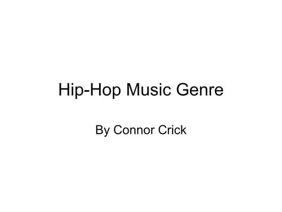 Hip Hop PowerPoint Presentation | PPT