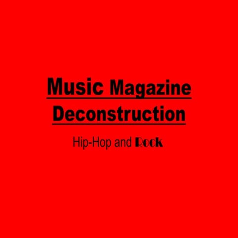 Hip Hop Content Page Analysis | PPTX