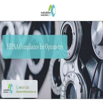 HIPAA Compliance for Optometry | PPTX