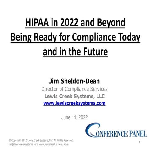 HIPAA Changes for 2022 and Beyond - Today's and Tomorrow's HIPAA ...