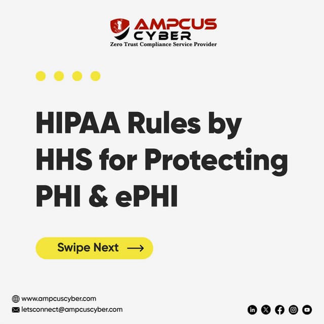 HIPAA Rules by HHS for Protecting PHI and EPHI | PDF