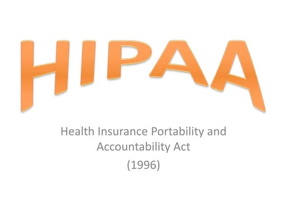 HIPAA Compliance Training | PPTX