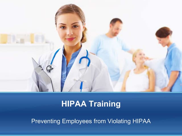 Hipaa training