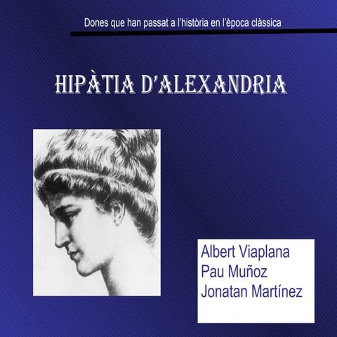 Hipatia D’Alexandria | PPT