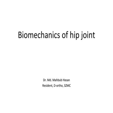 Hipbiomechanics | PPT