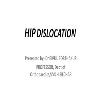 Hip Reduction Techniques | PPTX