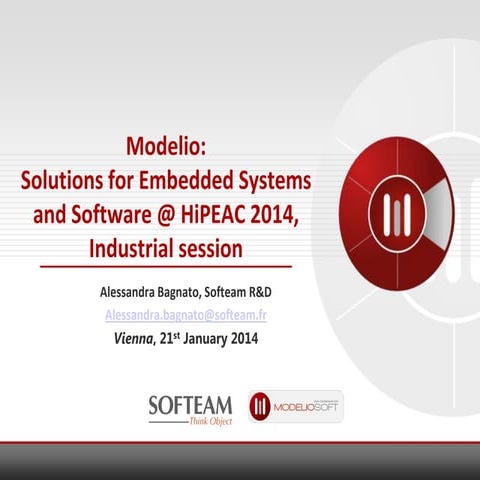 HiPEAC2014 modelio - softeam systems software engineering - a.bagnato | PPT