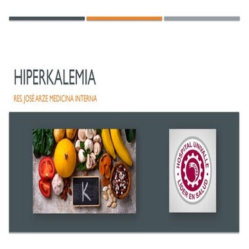 Hiperkalemia.pptx MEDICINA MEDICINA SE TRATA DE UNA EXPOSICION DE ...