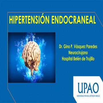 hipertensión endocraneana. dra CINTIA VILLAVICENCIO | PDF