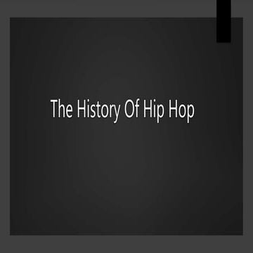 Hip hop | PPTX