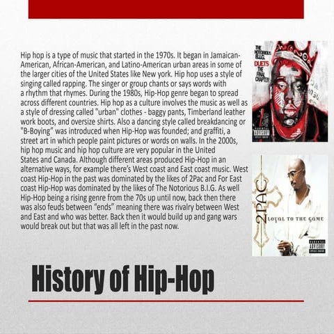 Hip hop media | PPTX