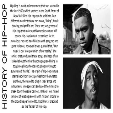Music : The Story of The Hip-Hop History | PDF