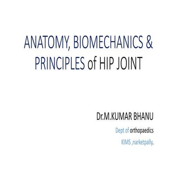 Hip joint biomechanics | PPTX