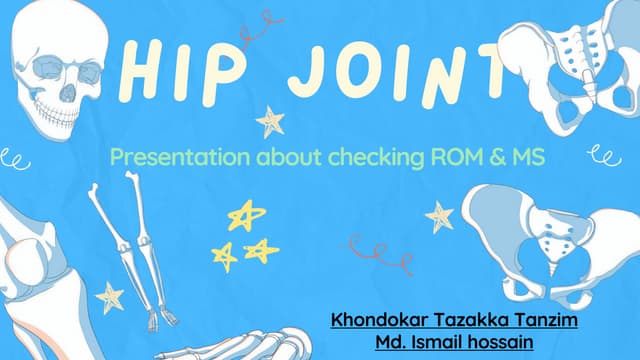 Goniometry of lower limb joints/ROM of lower limb joints | PPTX