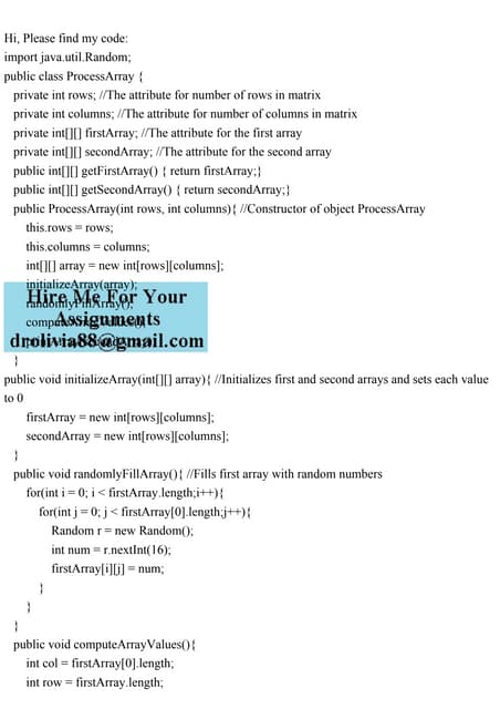 Hi, Please find my codeimport java.util.Random;public class Pro.pdf Hi, Please find my codeimport java.util.Random;public class Pro.pdf