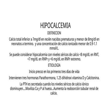 HIPOCALCEMIA.pptx hipocalcemiaaaaaaaaaaa | PPTX