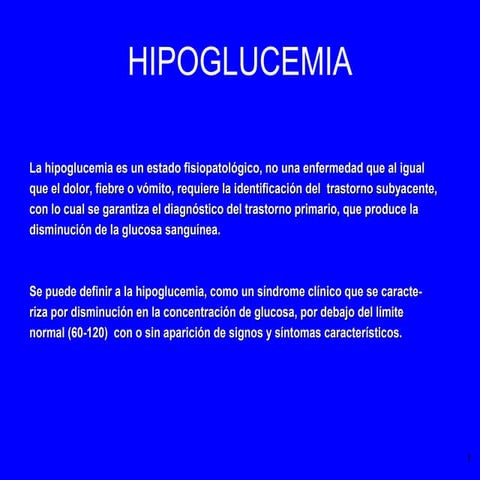 Hipoglucemia | PPT