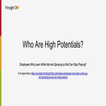 Who Are High Potentials? | PPT