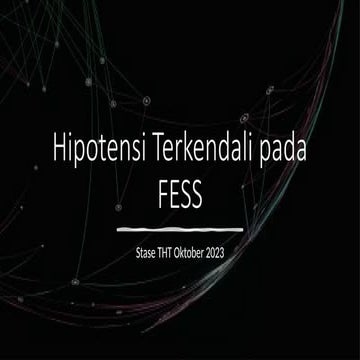 Hipotensi terkendali pada Operasi FESS.. | PPT