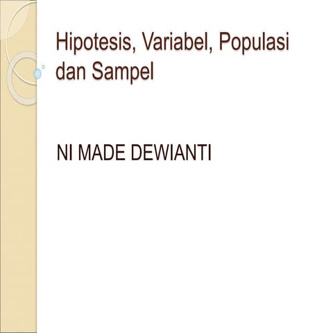 HIPOTESIS,VARIABEL,POPULASI DAN SAMPEL.ppt
