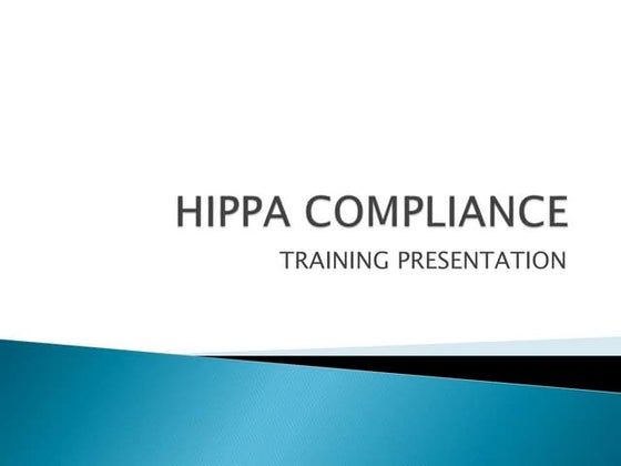 Hipaa training for healthcare workers | PPTX | Health Insurance | Insurance