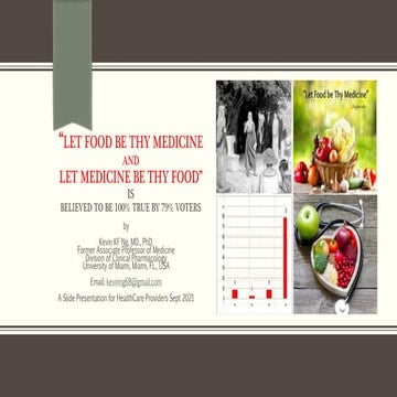 How true is Hippocrates teaching that Food is Medicine 2,000 years ago ...