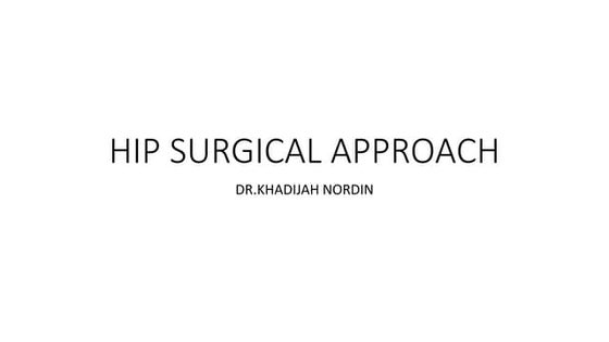 Surgical approaches to the knee joint | PPT