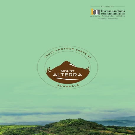 Mount Alterra Khandala - Hiranandani Mount Alterra | PDF