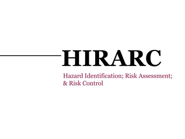 Hirarc table | DOCX