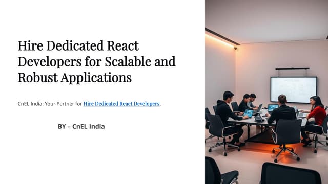 Hire Dedicated React Developers for Scalable and Robust Applications | PPT Hire Dedicated React Developers for Scalable and Robust Applications | PPT