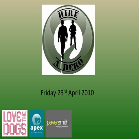 Hire a hero launch presentation | PPT