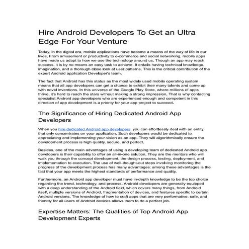 Hire Android Developers To Get an Ultra Edge For Your Venture.pdf