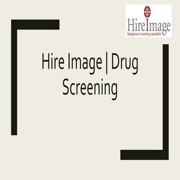 Employee Drug Testing | PPTX