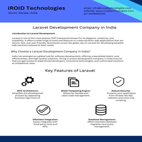 hire laravel developer in India | web development company | PDF